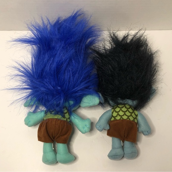 Dreamworks | Toys | Troll Dreamworks Stuffed Doll Toy Happy Blue Hair ...